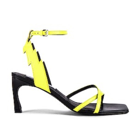 Caverley | Shoes | Caverley Kadae Heel In Neon Yellow | Poshmark